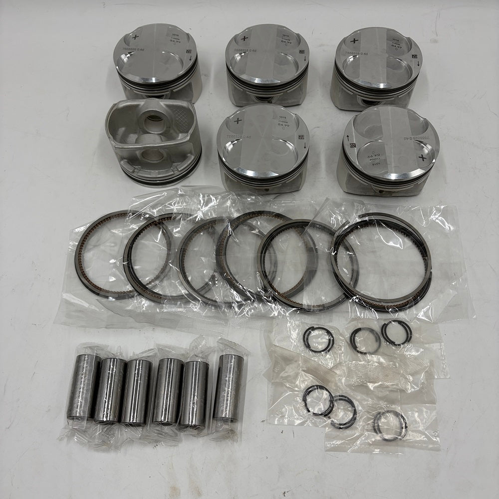 Pistons & Rings Set 11257558528 For BMW E90 E60 E83 128i 528i X1 N52 3.0L